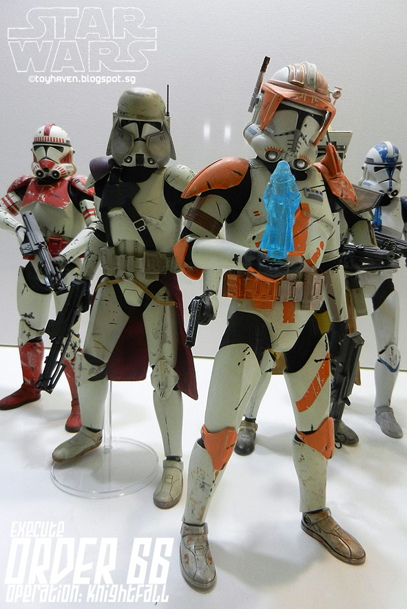toyhaven: Sideshow 1/6 scale Shock Trooper, Commander Bacara, Cody, Bly ...
