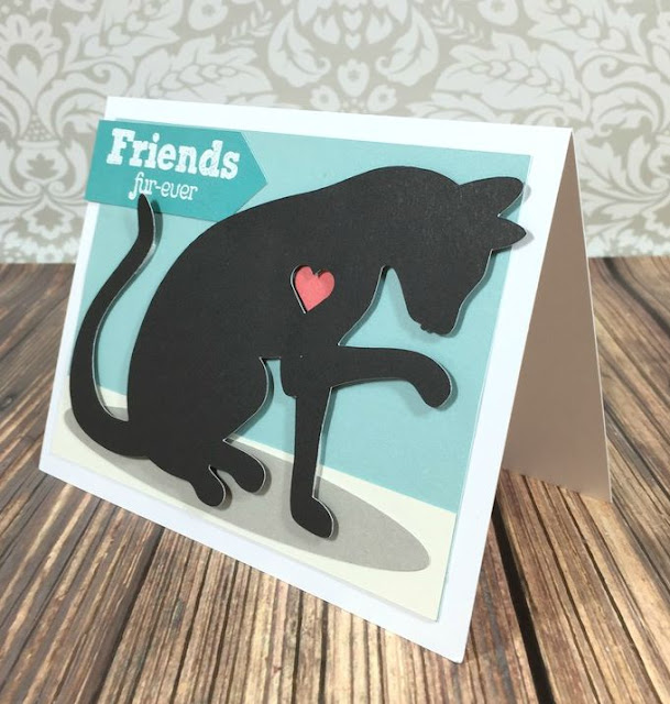 Courtney Lane Designs: Cricut Artistry Kitty Cat card