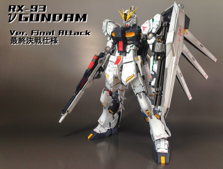 MG 1/100 nu Gundam Ver. Ka "Hi-nu Gundam Backpack" - Custom Build