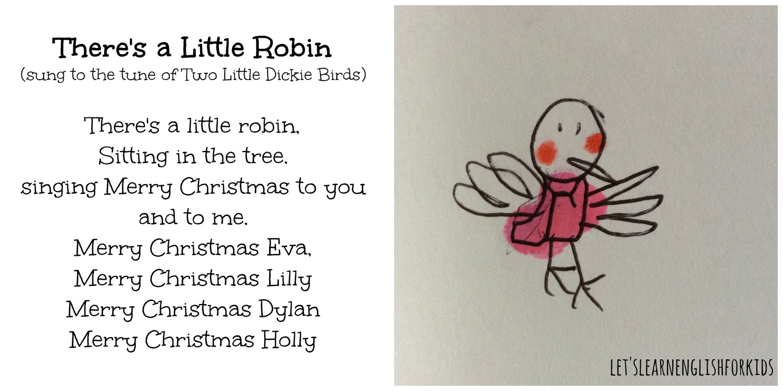 Let's Learn English for Kids: There's a Little Robin - a simple ...