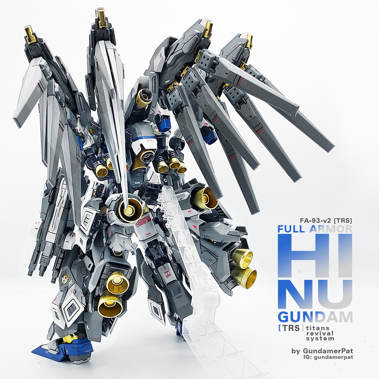 Custom Build: MG 1/100 RX-93-v2 [trs] Hi Nu Gundam Titans Revival System