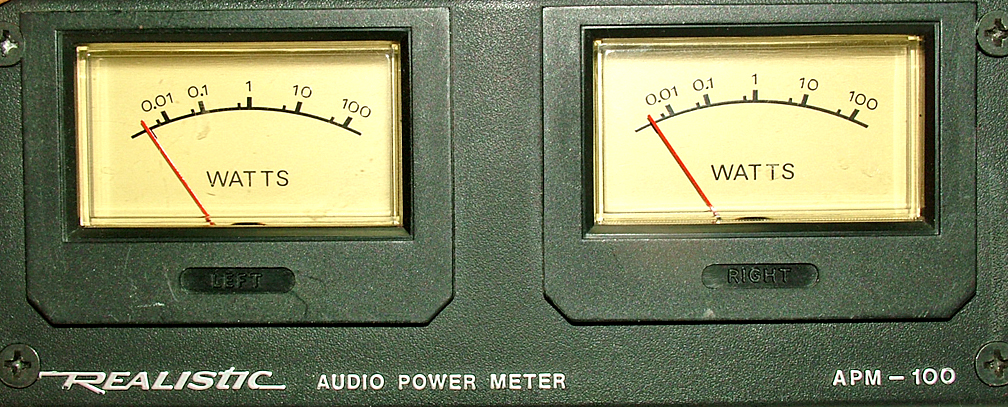 The Robb Collections: Stereo VU Meters dB Meters Audio Power Meters ...