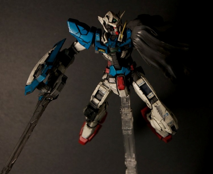 MG Exia R1 Weathering and Damage Explanation