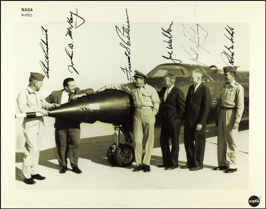 Suburban spaceman: NASA Astronaut Neil Armstrong with his fellow USAF ...