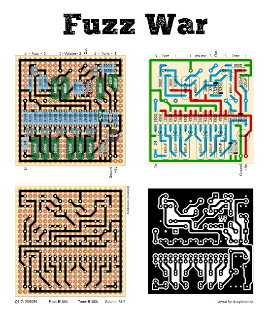 Perf and PCB Effects Layouts: Death by Audio Fuzz War