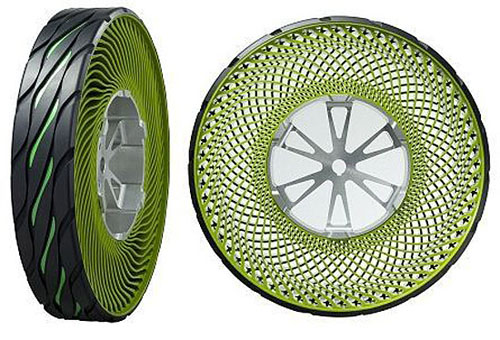Tecnologia: Free Air Tire, wheel airless Bridgestone anti puncture