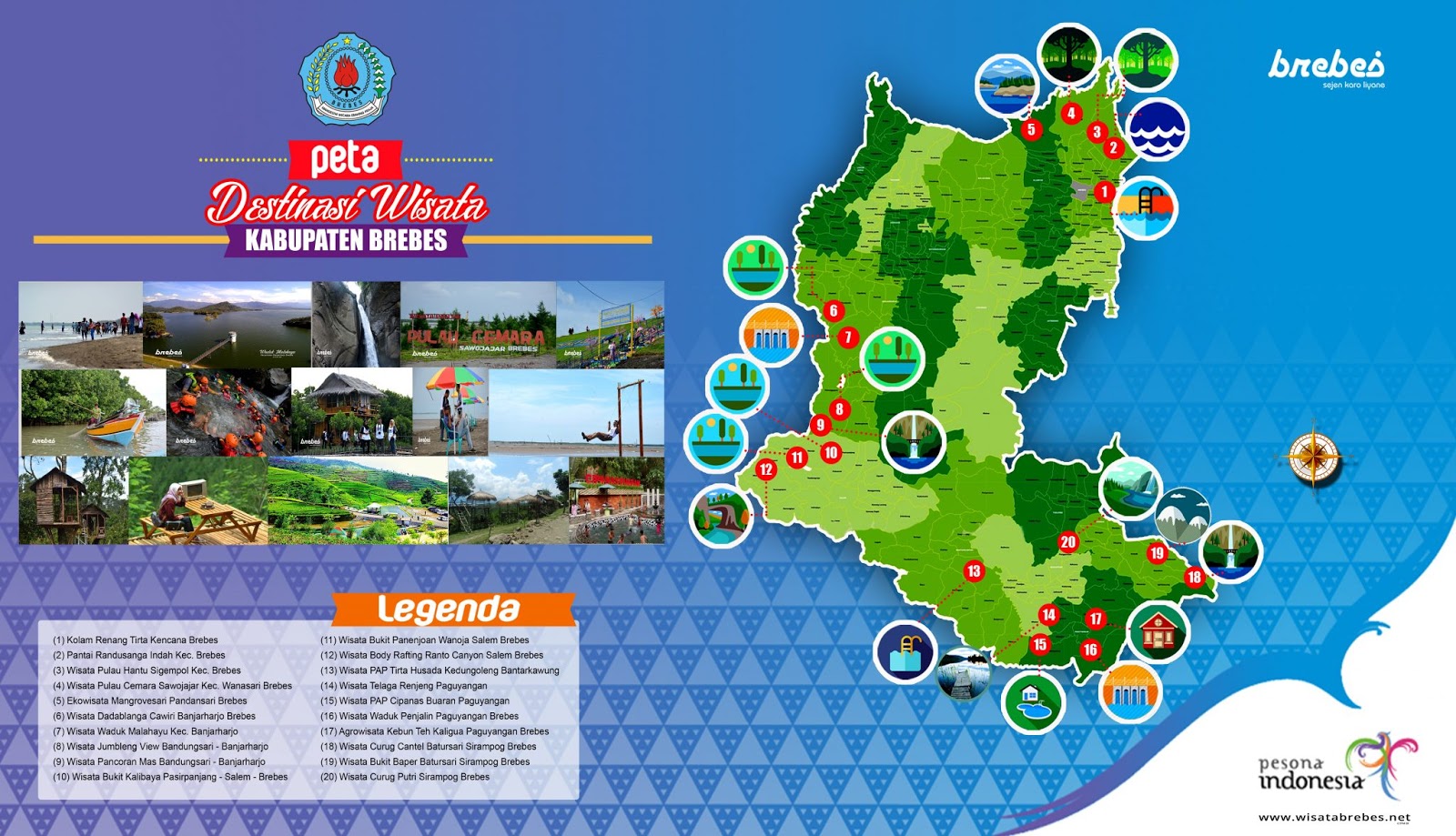 Tourism Map - Brebes Bae
