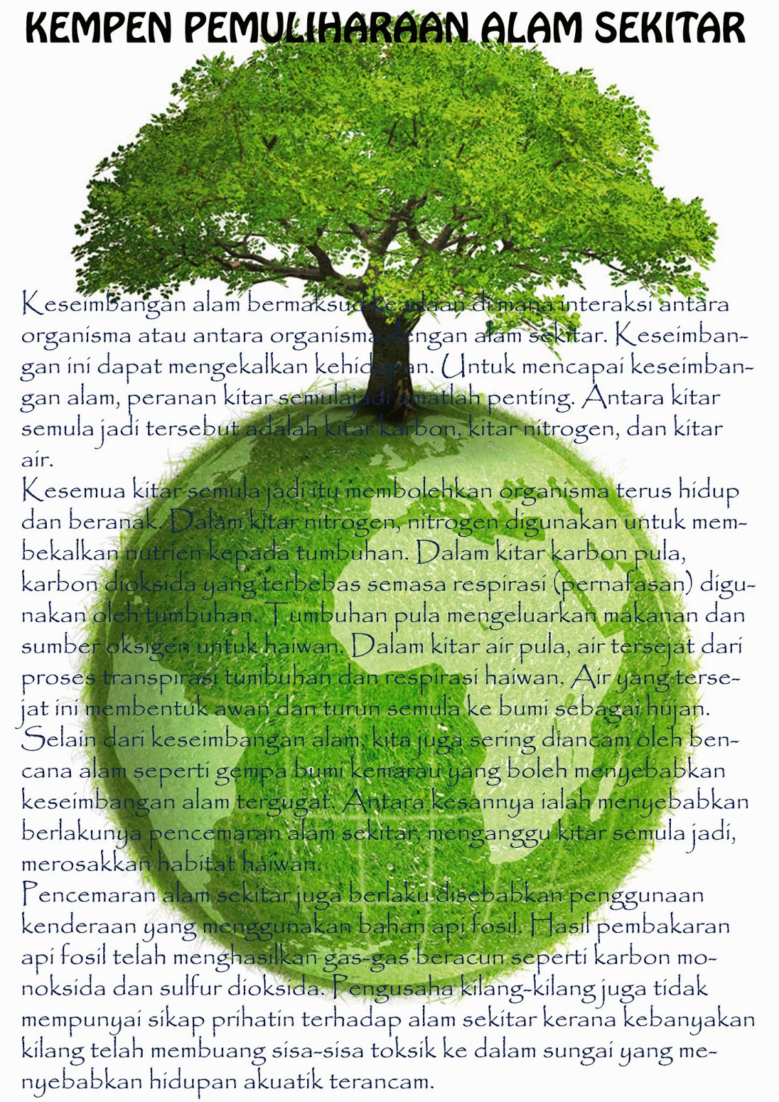 Million colours: PROJEK KEMPEN PEMULIHARAAN ALAM SEKITAR