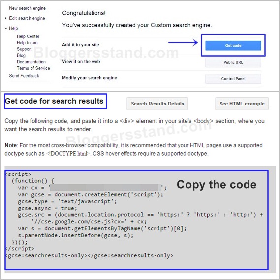 How To Install Valid HTML5 CSE Google Search Engine - BloggersStand
