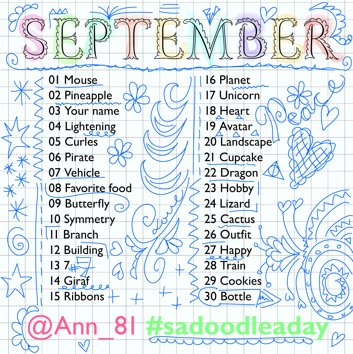 Studio Ann: Doodle a Day: September #sadoodleaday