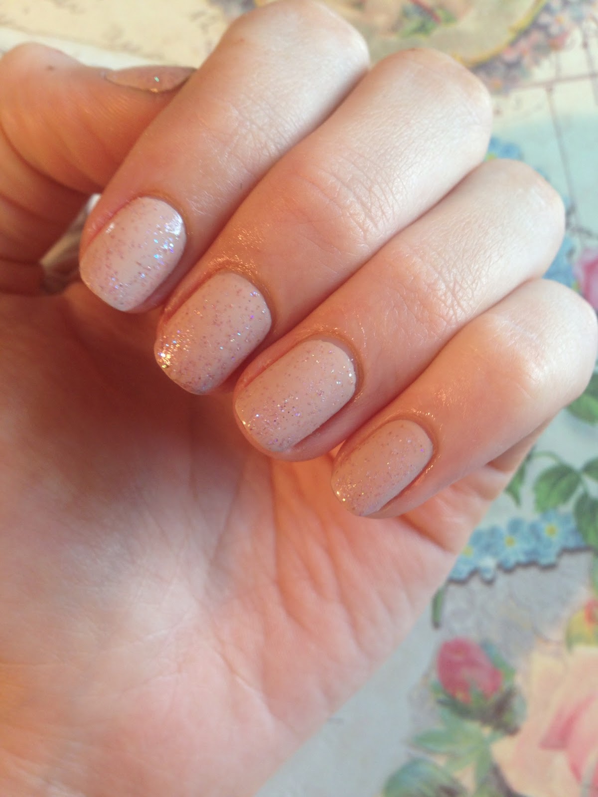 Barry M High Shine Gel Effect Nail Paint Lychee & Nail Art - Maybe Its ...