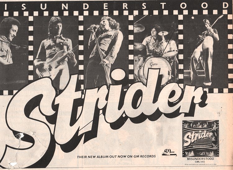 johnkatsmc5: Strider "Exposed" 1973 + “Misunderstood” 1974 UK Hard Rock