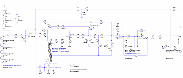 Rezzonics: Klon Centaur 3v3 Clone: LTspice analysis