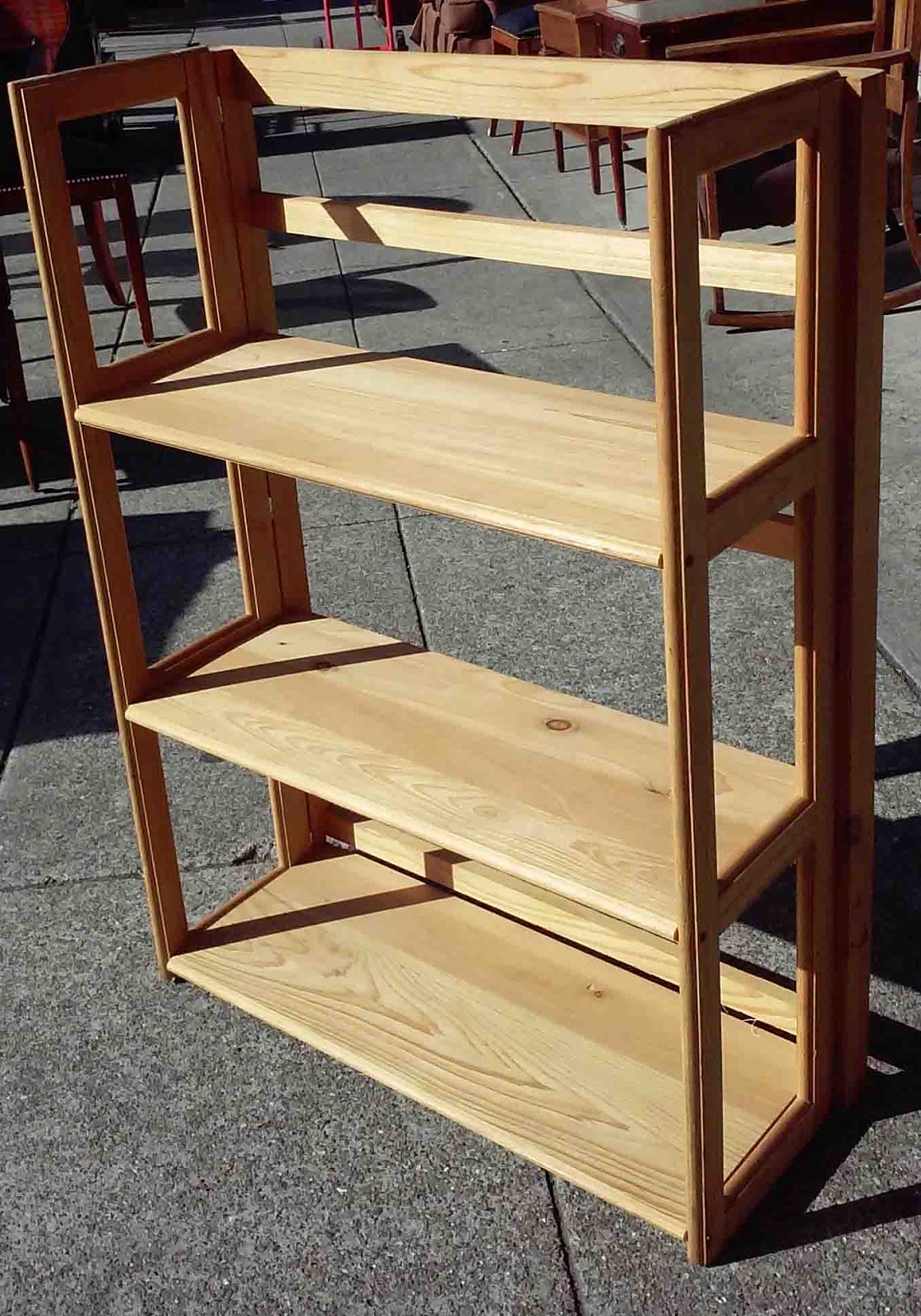 UHURU FURNITURE & COLLECTIBLES: SOLD Sturdy Pine Shelf - $25