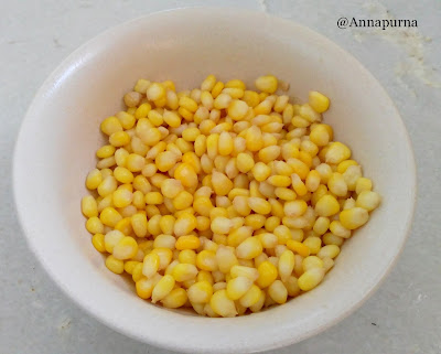 Annapurna: Makai Palak / Sweet Corn in Spinach Gravy Recipe