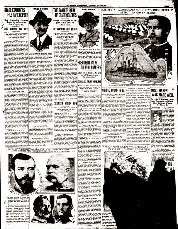 Early 20th Century Anarchy: 1914.07.30: BECKY EDELSON