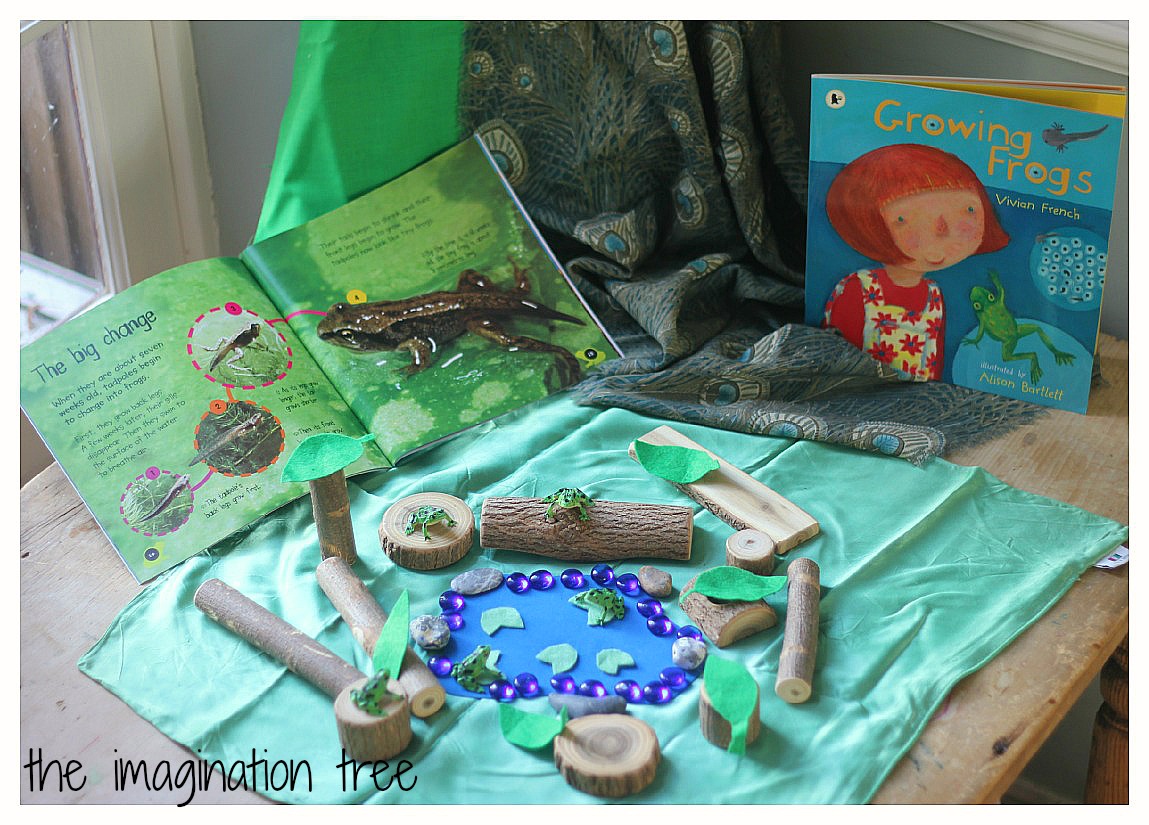 Frog Tuff Tray Frog Loose Parts Frog invitation Pond Open Ended Play ...