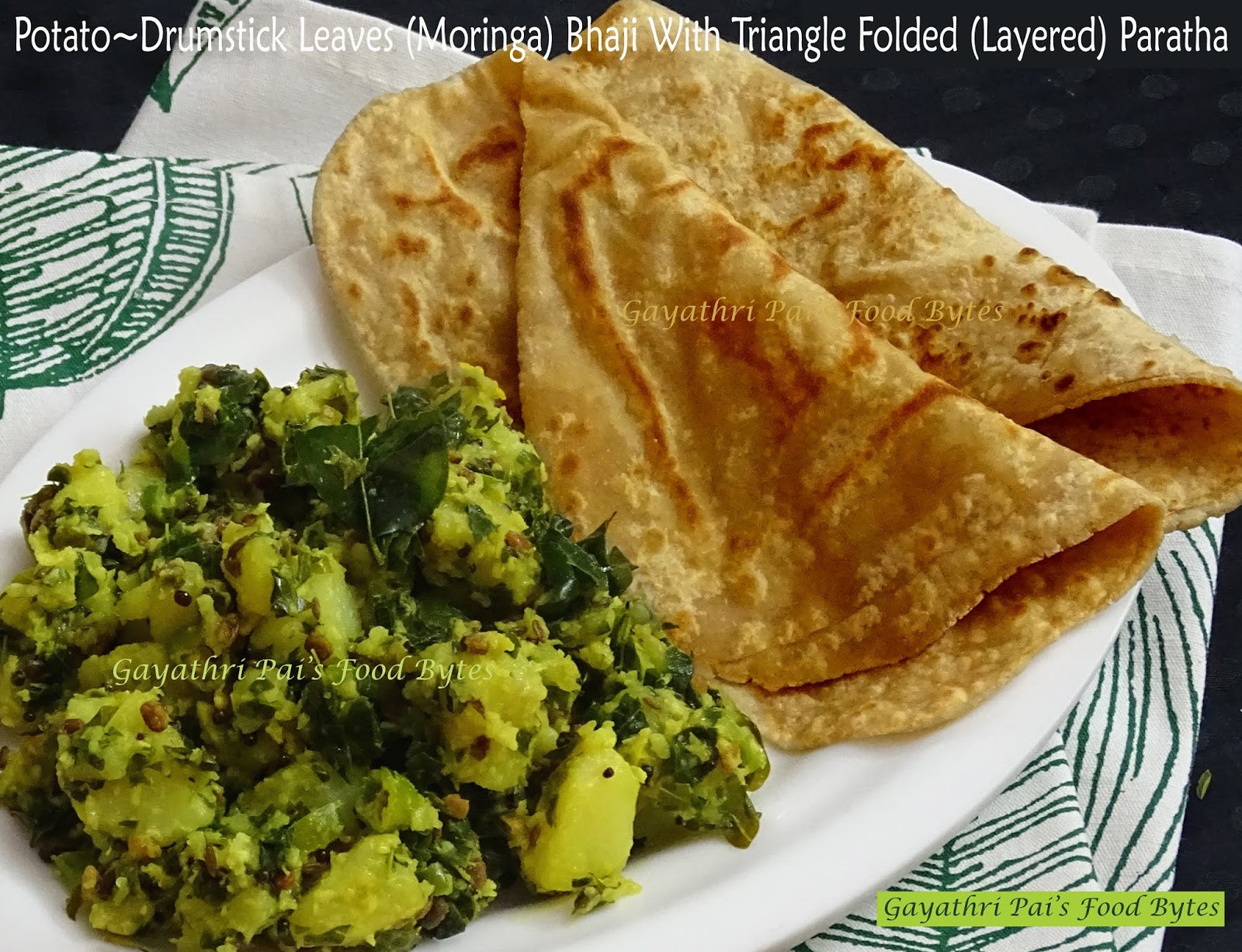 Gayathri Pai's Food Bytes: Triangle Folded Parathas with Potato ...