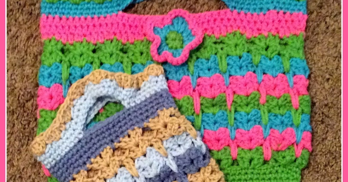 Posh Pooch Designs : Kitties In A Row Tote Bag Free Crochet Pattern ...