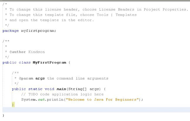 Java For Beginners Lesson 3: Structure of a Java Program - The Genius Blog