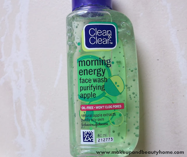 Clean and Clear Morning Energy Face Wash Purifying Apple Review