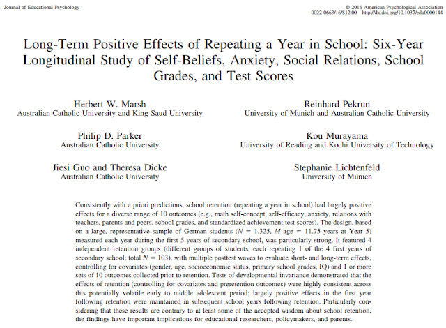 Promotion or Retention?