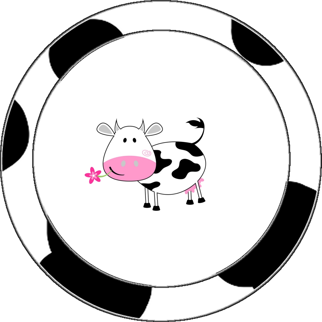 Cow and Patchwork Free Printable Cupcake Toppers and Wrappers. - Oh My ...
