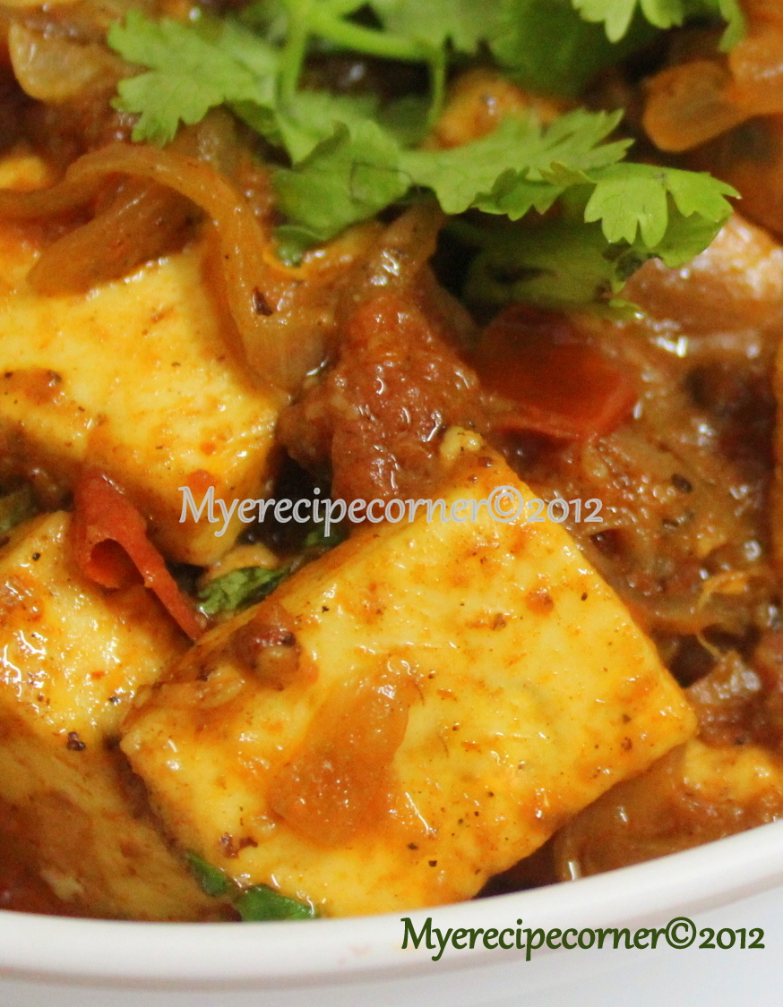 Mye's Kitchen: Spicy Paneer Masala Recipe