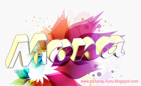 Mona 3D name - Pictures 4 You