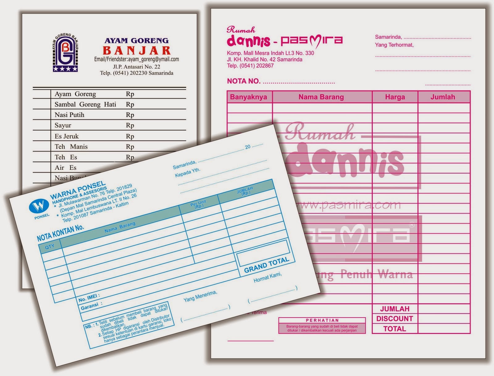 Huruf Stenlist: NOTA BON