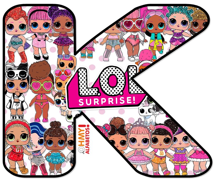 Abecedario LOL Surprise. Nice LOL Surprise Alphabet. - Oh my Alfabetos!