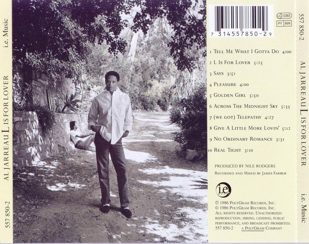 Music Of My Soul: Al Jarreau-1986-L Is For Lover(PolyGram-320kbps)