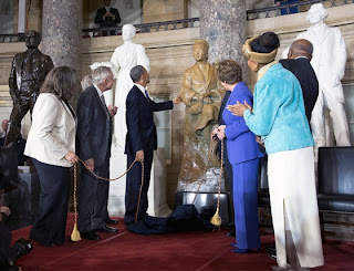 JFK + 50: PRESIDENT OBAMA UNVEILS ROSA PARKS STATUE AT CAPITOL