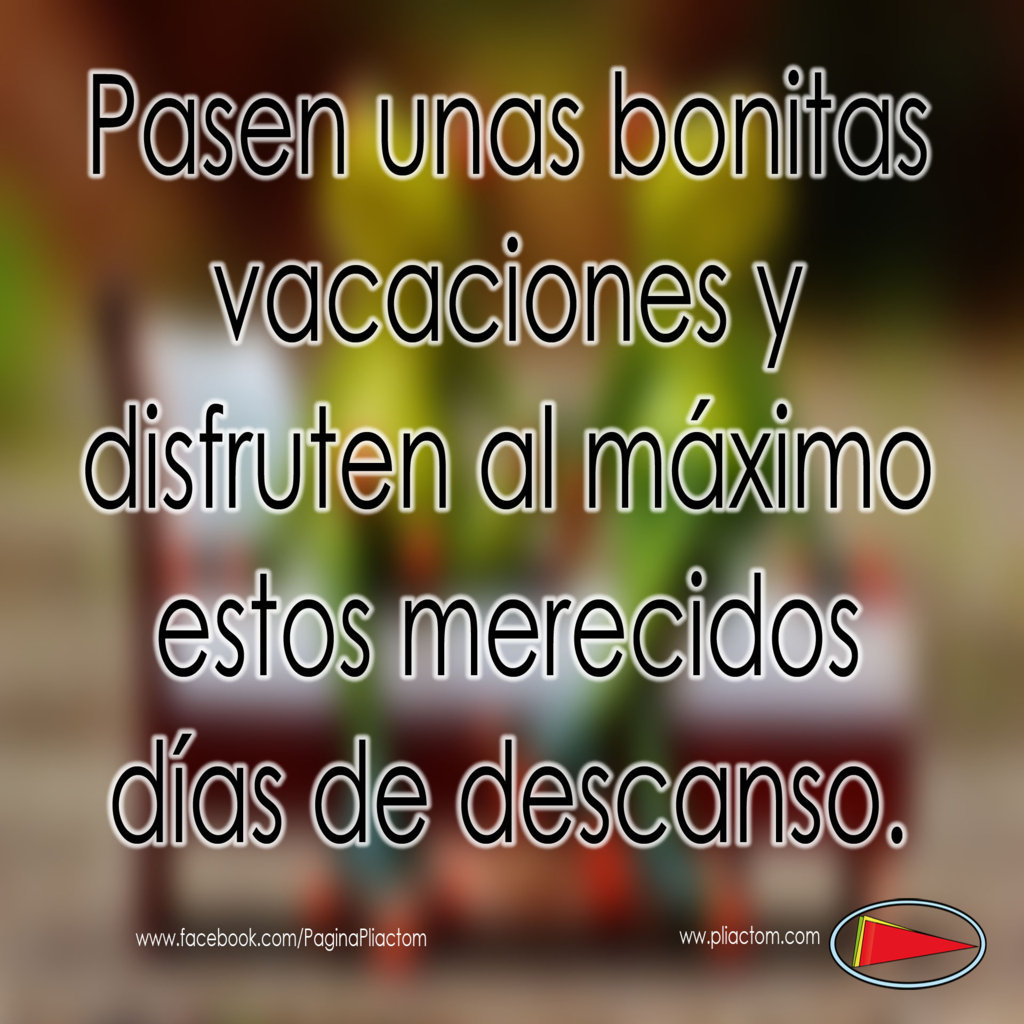 Felices vacaciones de primavera