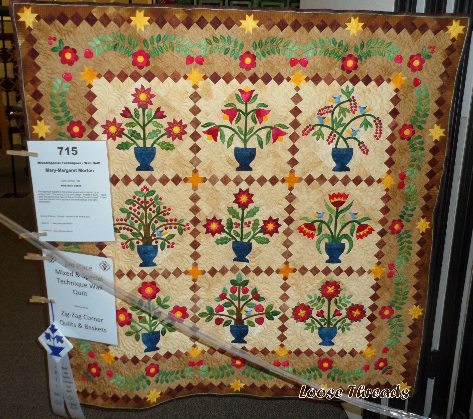 Loose Threads: Indiana Heritage Quilt Show 2012