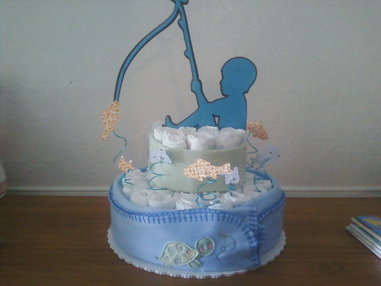 Charlotte's Creations: "Boy Fishing" Diaper Cake