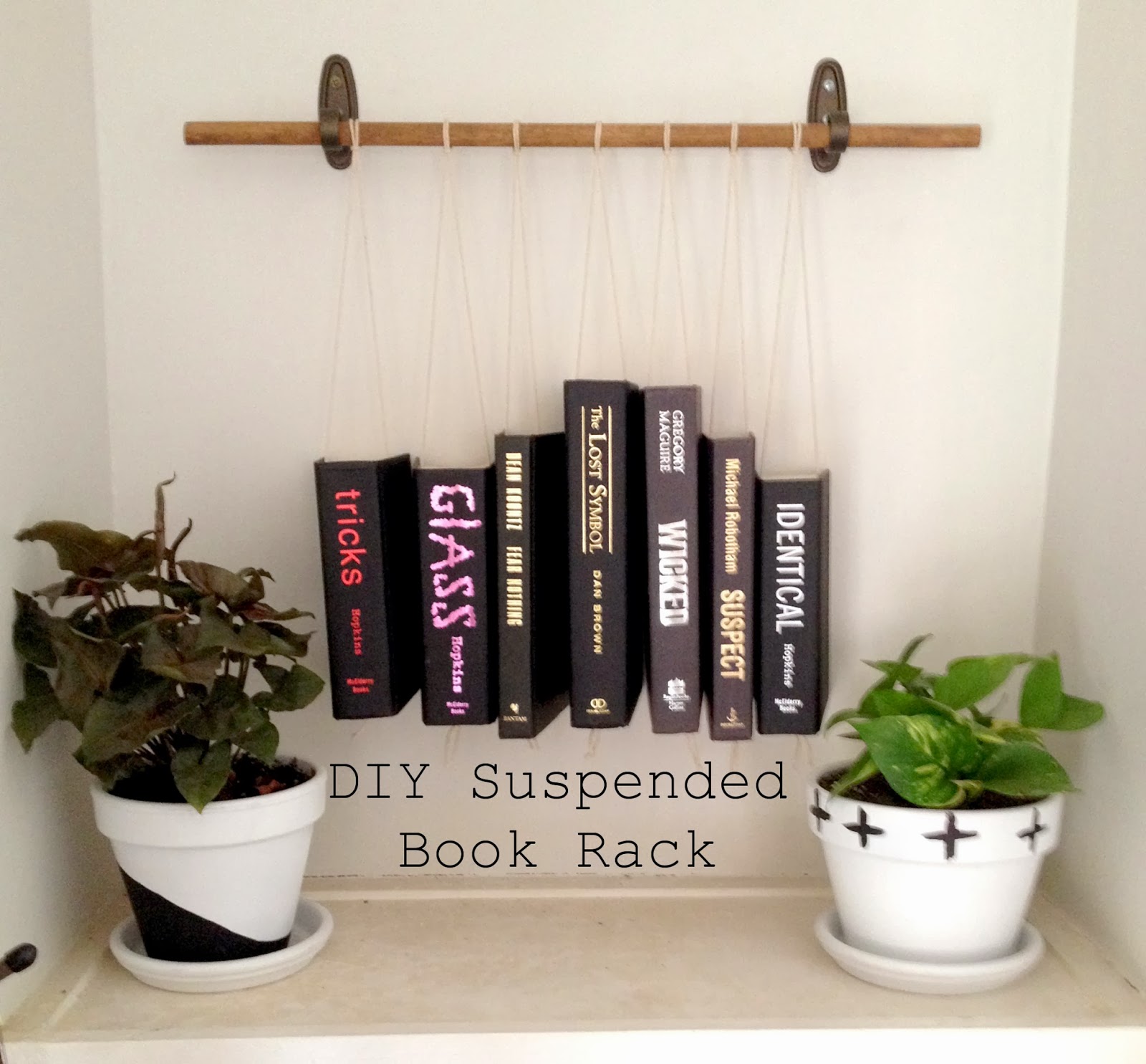 Hanging Book Rack Diy at Wilfred Mccarty blog