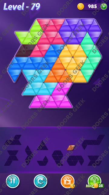 Block! Triangle Puzzle Master Level 79 Solution ~ Doors Geek