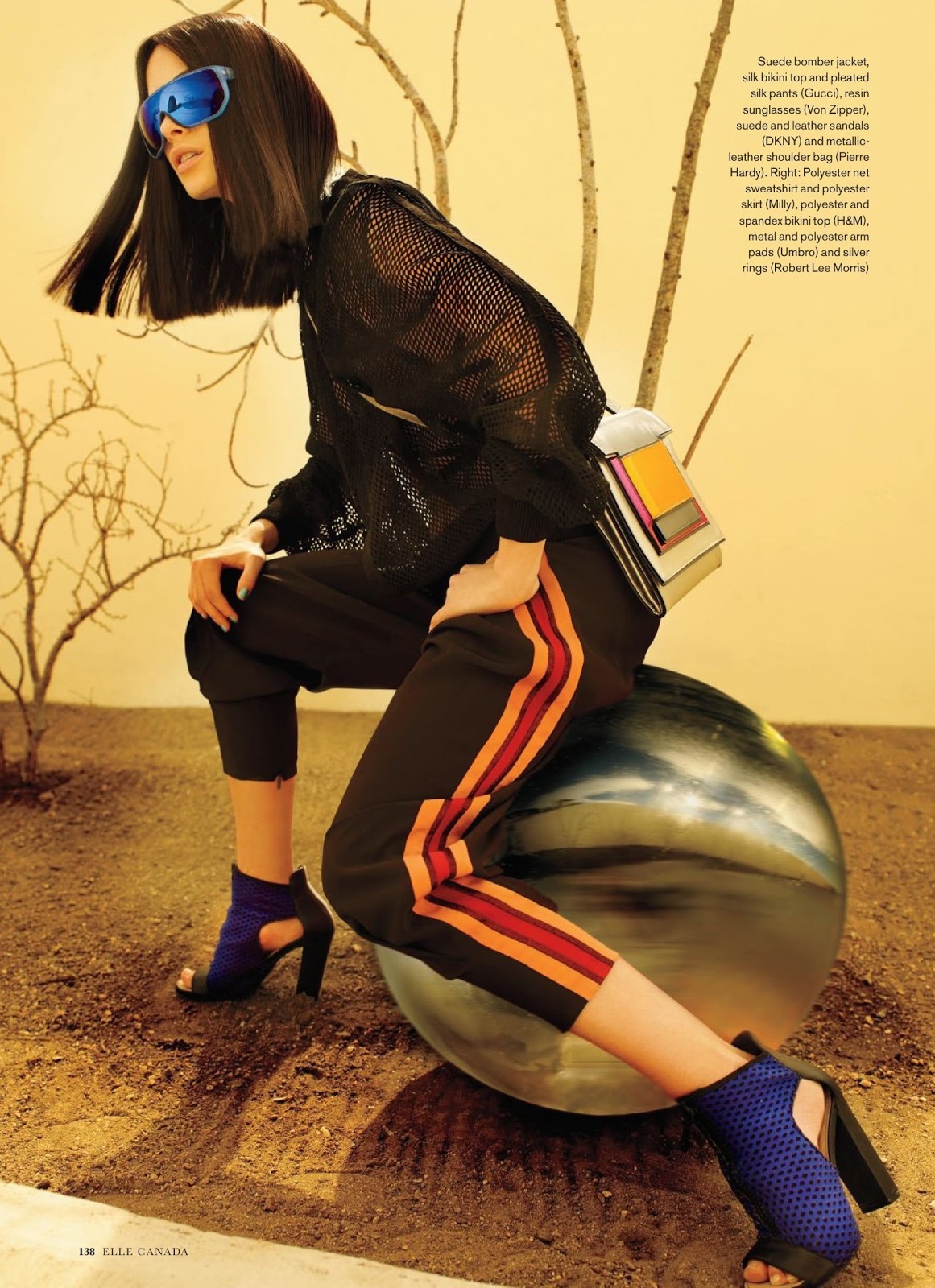 full speed: pamela bernier by leda & st.jacques for elle canada april ...