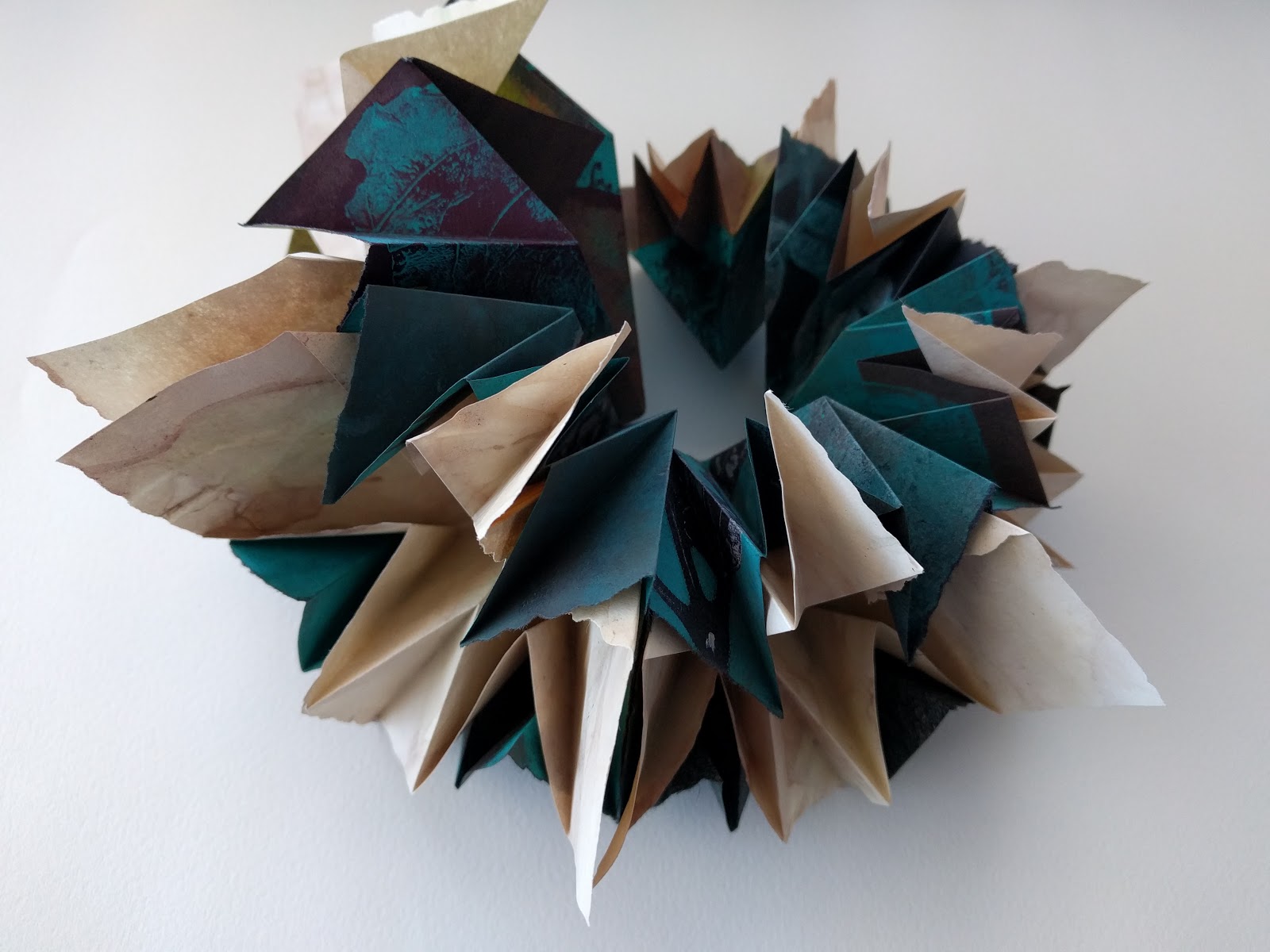UnBound: A Paper Art Blog: Sculpting Dyed and Painted Papers