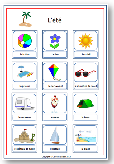 Boost Up Your French: Poster d'été