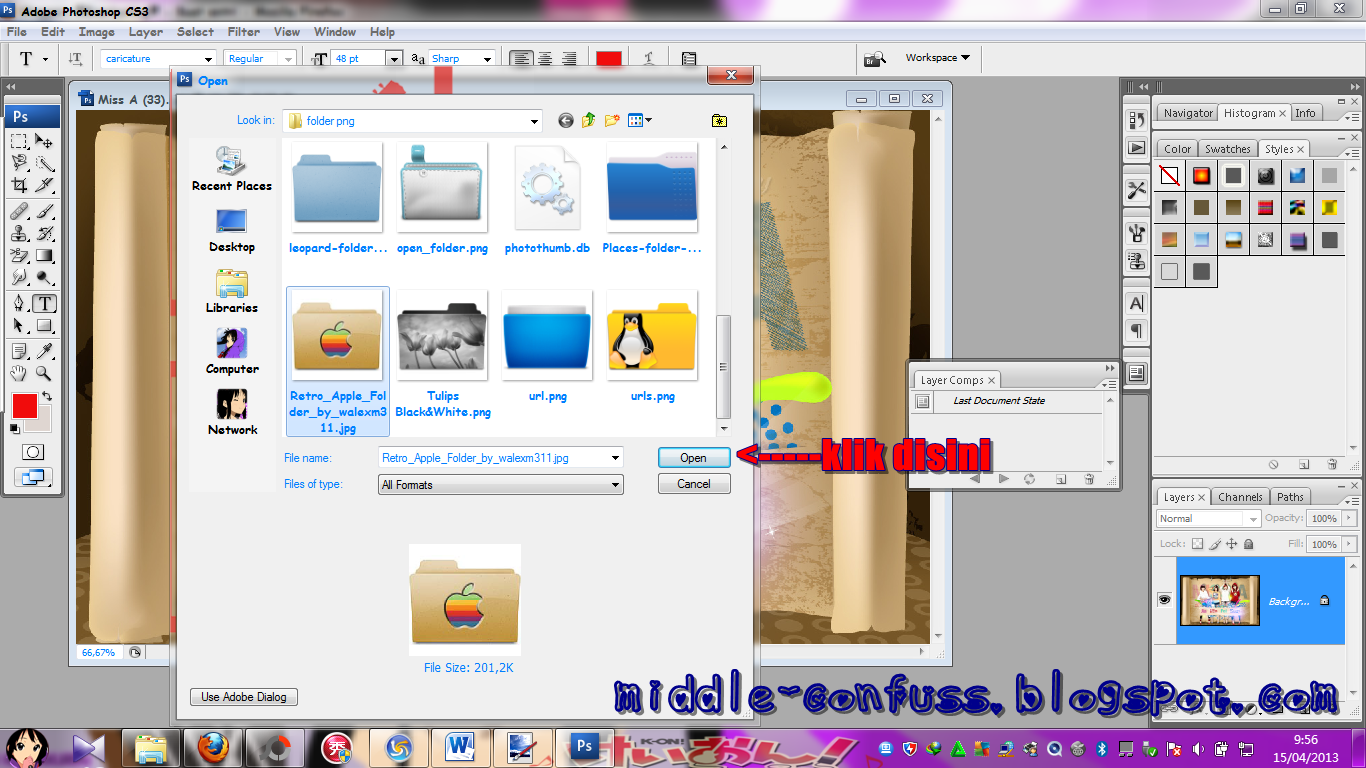 Cara mendesain folder Icon - ♥Everlasting♥