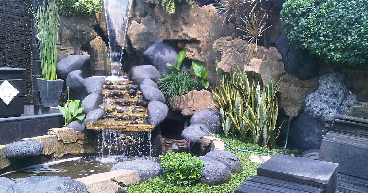 JASA PEMBUATAN TAMAN DINDING | KOLAM MINIMALIS AIR MANCUR