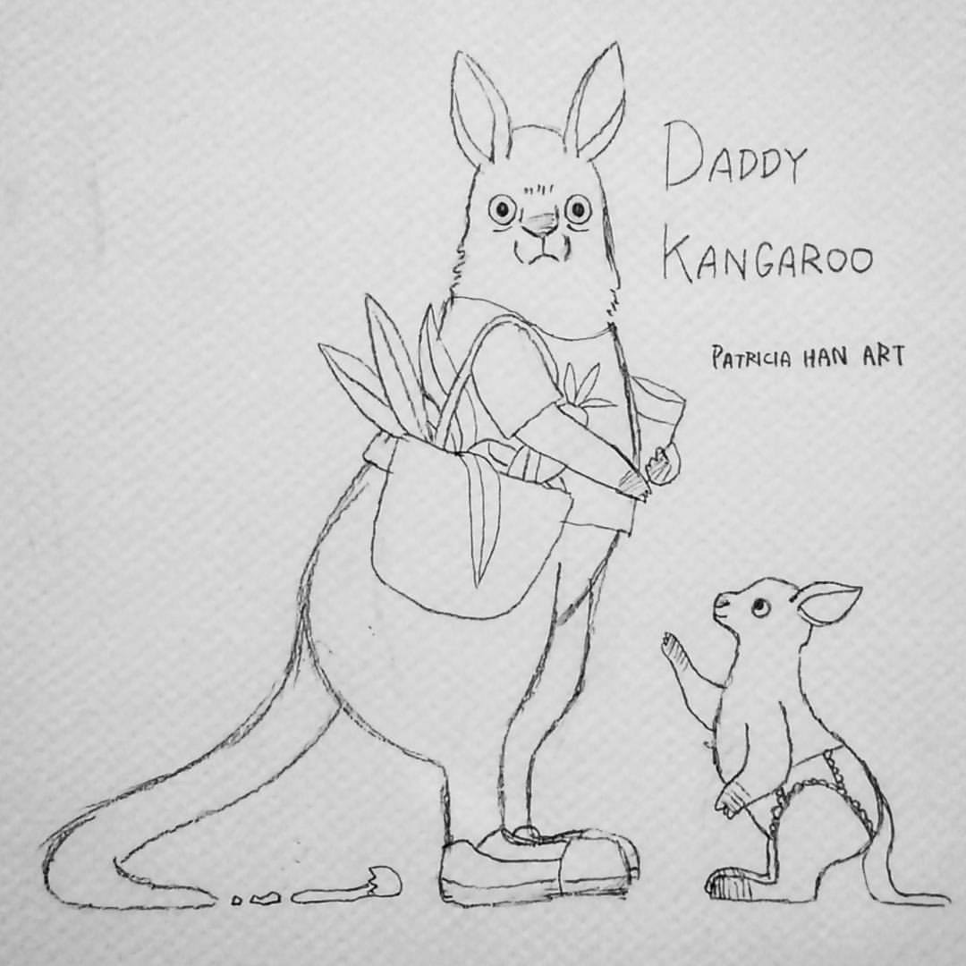 Daddy Kangaroo & His Daughter Katie