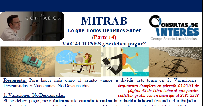 Consultas de Interés: MITRAB: Lo que Todos Debemos Saber - Parte 14 ...