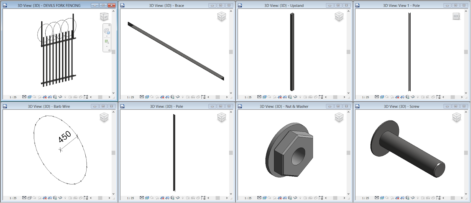 Revit Recess: Revit Devil's Fork Fencing
