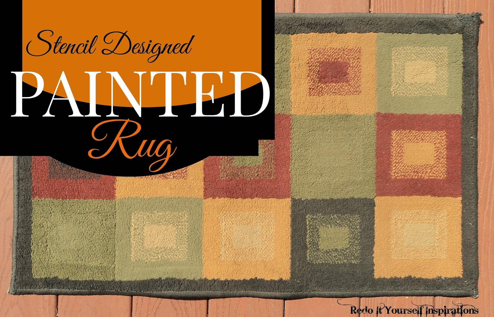 Painted Rug for TCW 1 Stencil 4 Ways Series | Redo It Yourself ...