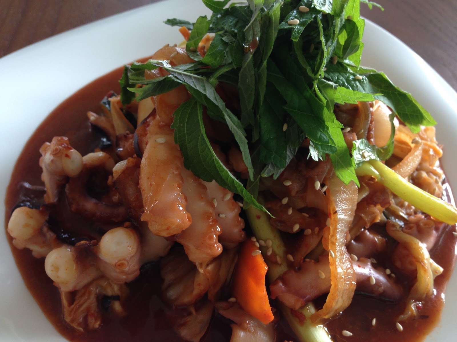 Yori Avec Moi: Korean Eats // Stir-fried Spicy Baby Octopus