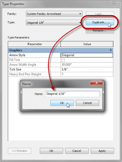 The Architect's Desktop: Revit: Creating a New Tick Mark Size