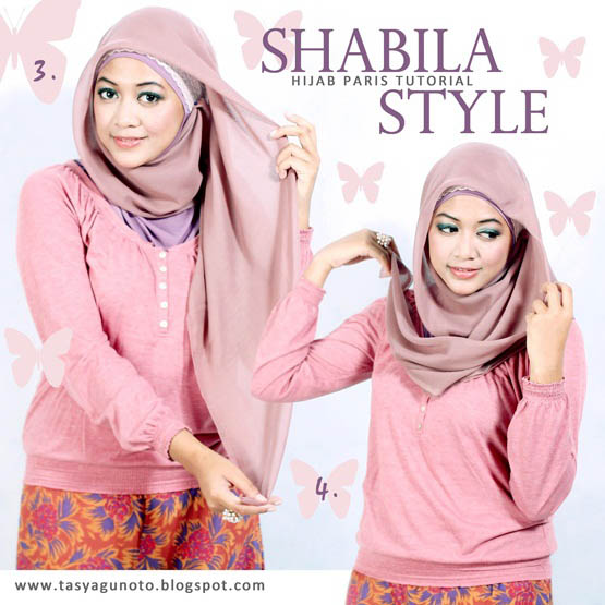 Tutorial Hijab Paris Shabila Style